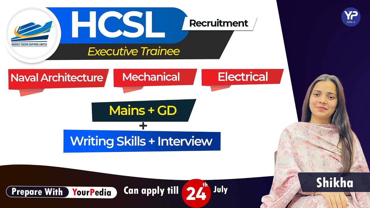 HSCL Recruitment 2025 | Executive Trainee | Naval Architecture ...