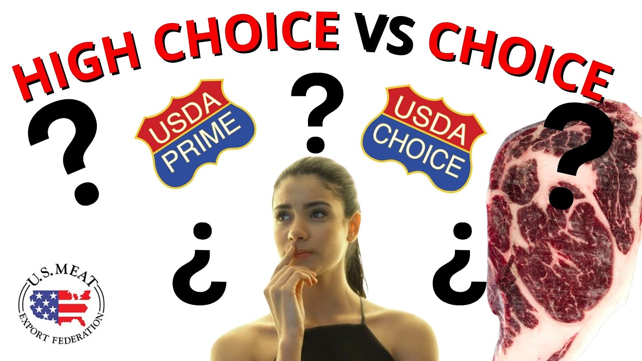 CARNE HIGH CHOICE VS Choice promedio, identifica su clasificación y las ...