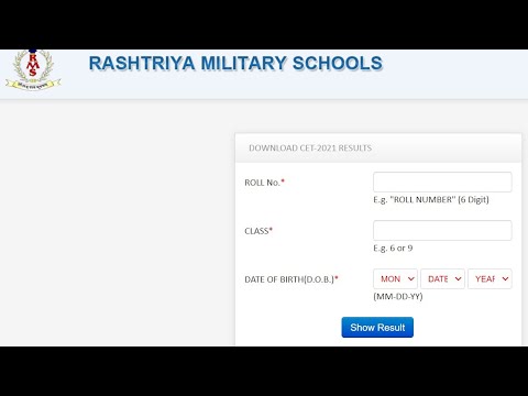 Rashtriya Military School Result 2024- Check RMS Result Here - YouTube