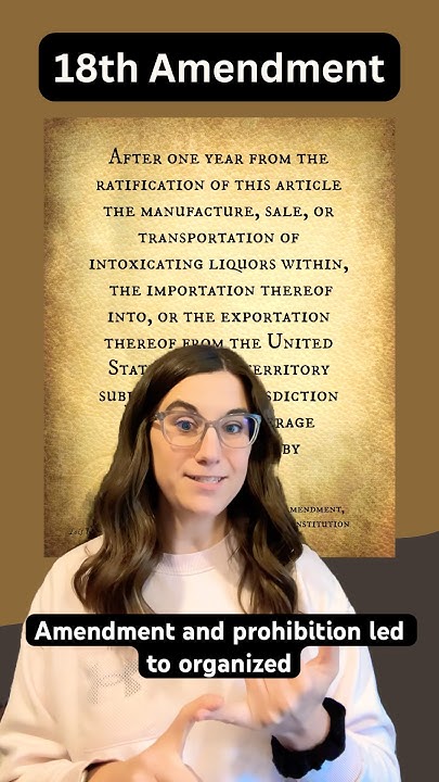 18th Amendment #history #shorts #amendment #consitution #prohibition # ...