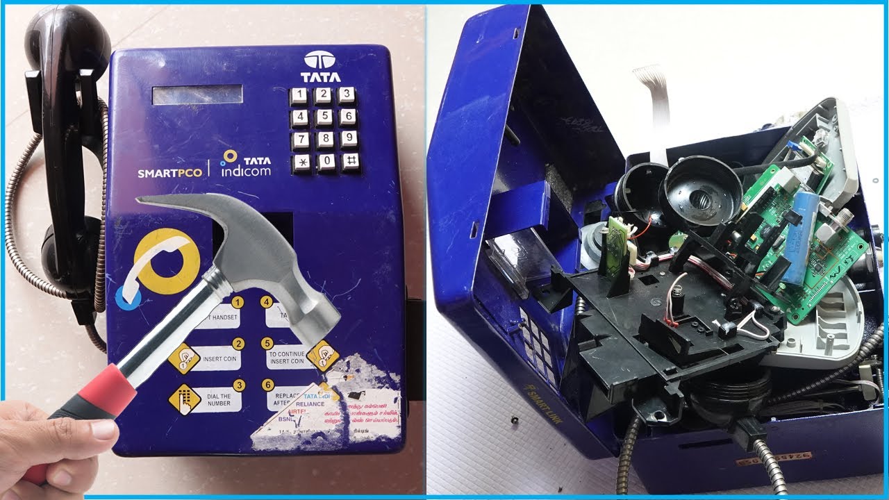 What's inside A One Rupee Coin Telephone | Satisfying video - YouTube