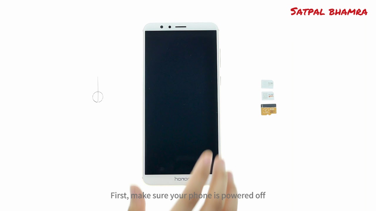 How to insert sim card & SD card on honor play ( Huawei play ) - YouTube