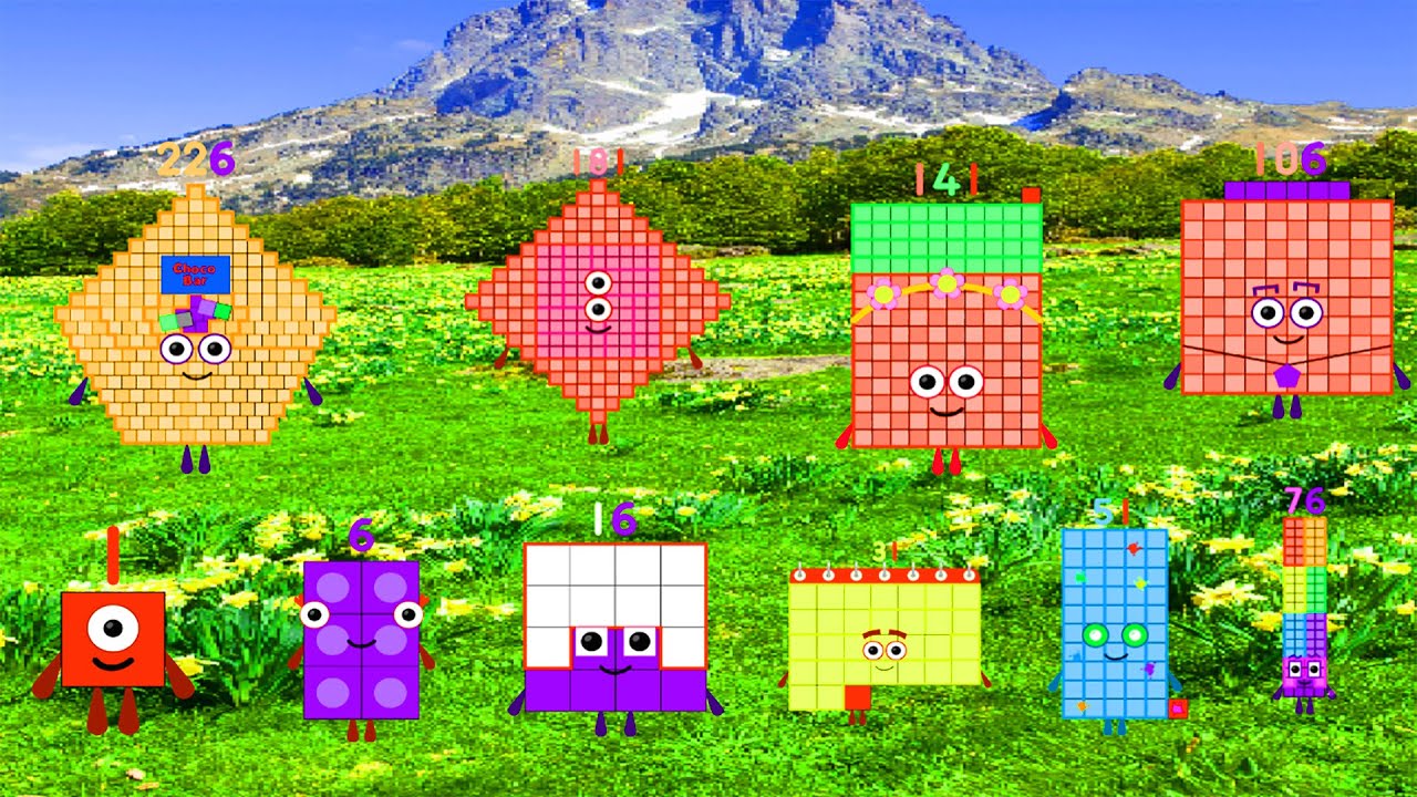 Numberblocks Band Centered Pentagons - YouTube