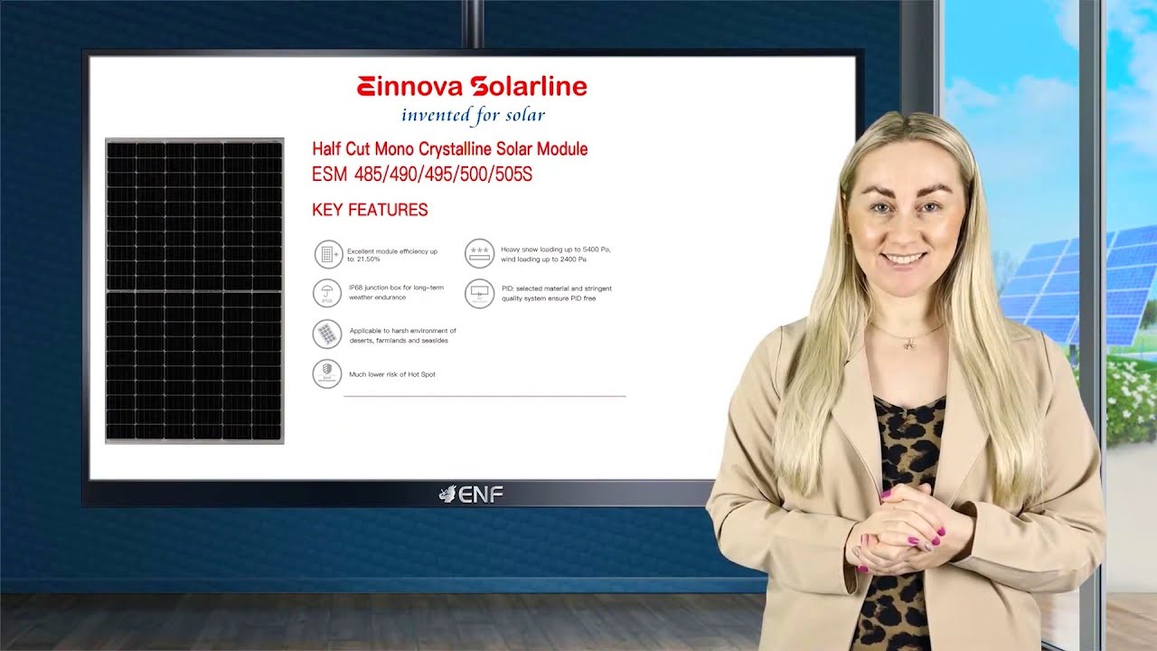 Einnova Solarline - ESM 485-505S Solar Module Series - YouTube