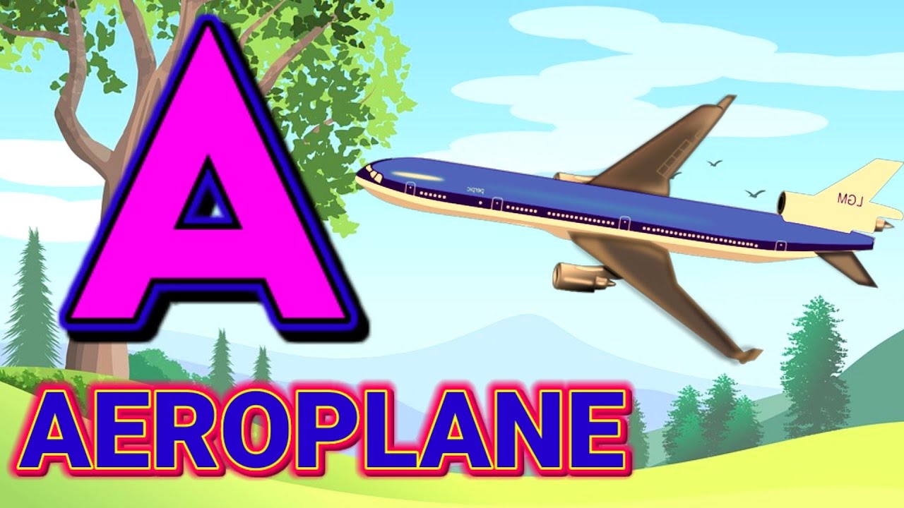 A for Aeroplane B for Ball | abcd | abcd Cartoon | Kids abc | Phonics ...