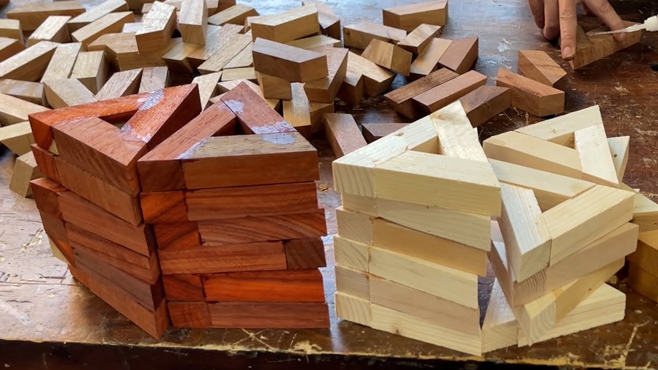 Wood Recycling Project // Crazy Idea For A Fable Made From Waste Wood ...