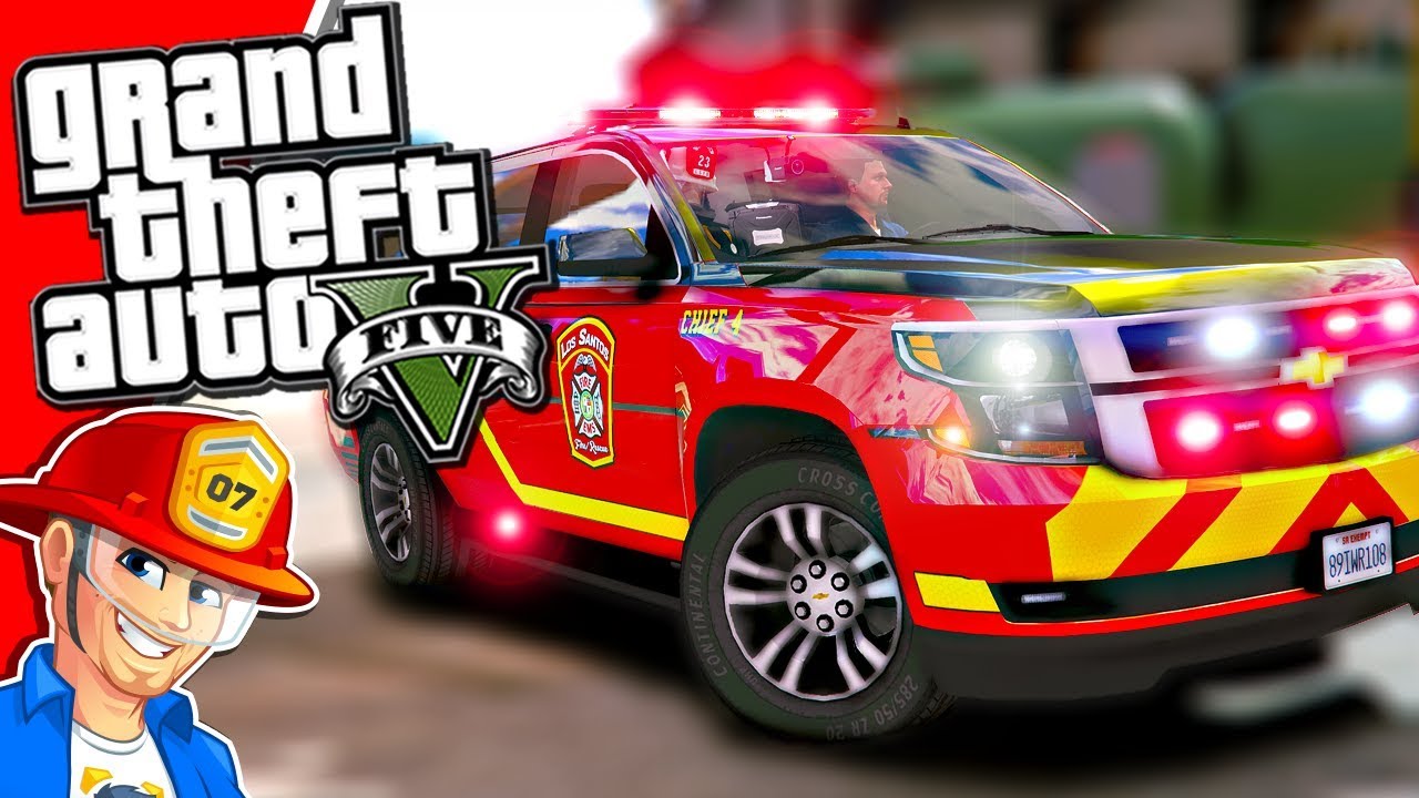 GTA 5 Emergency Services MOD "Fire Chief Tahoe!" - YouTube