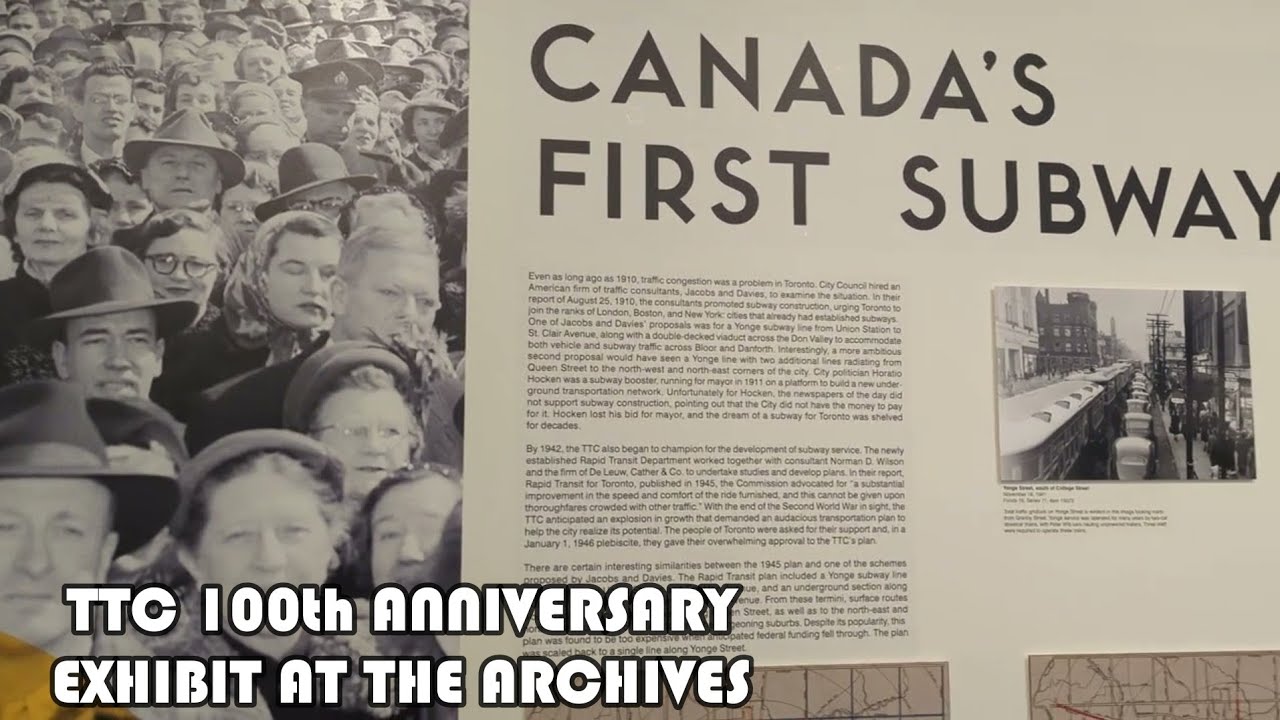 City Of Toronto Archives Exhibit | TTC 100th Anniversary Exhibit At The ...