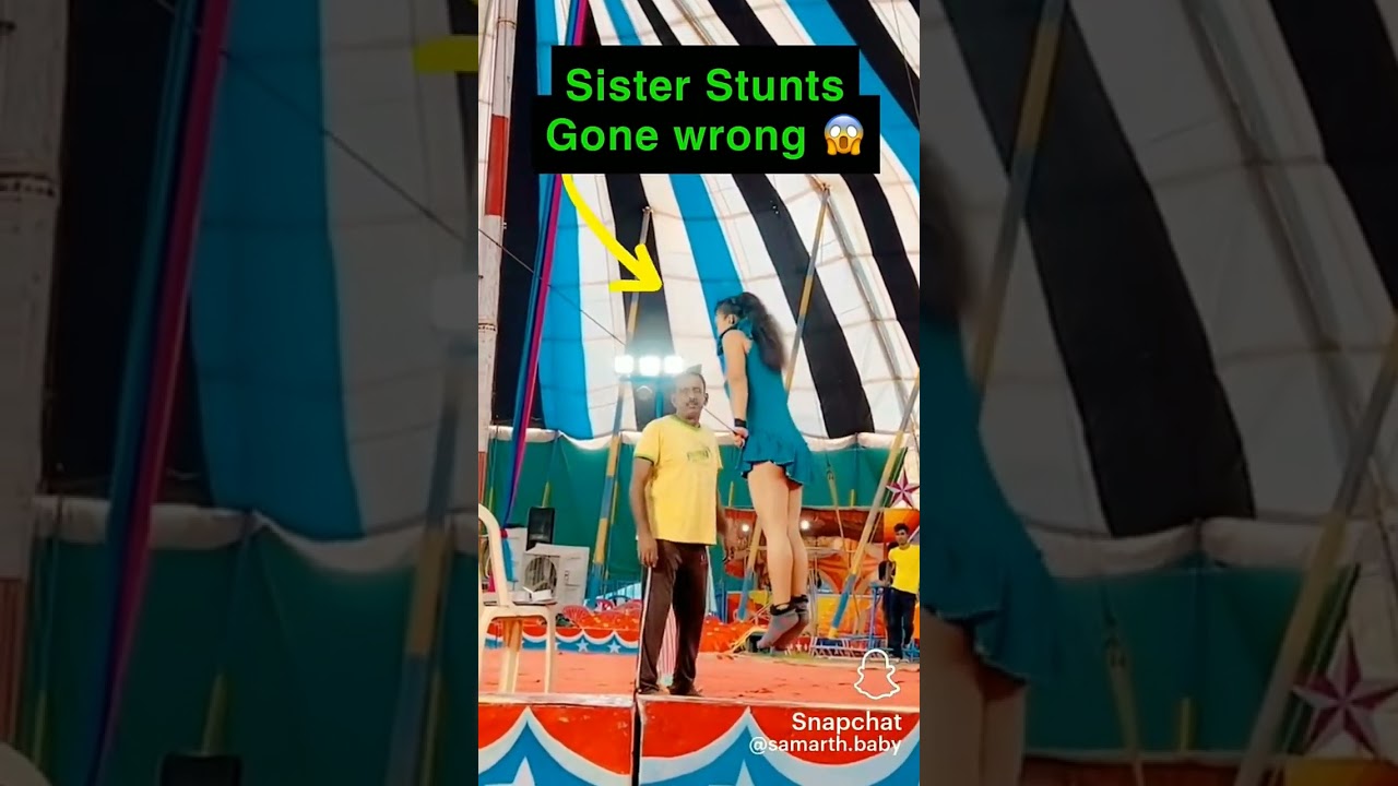 Sister Stunts Gone wrong😱 - YouTube
