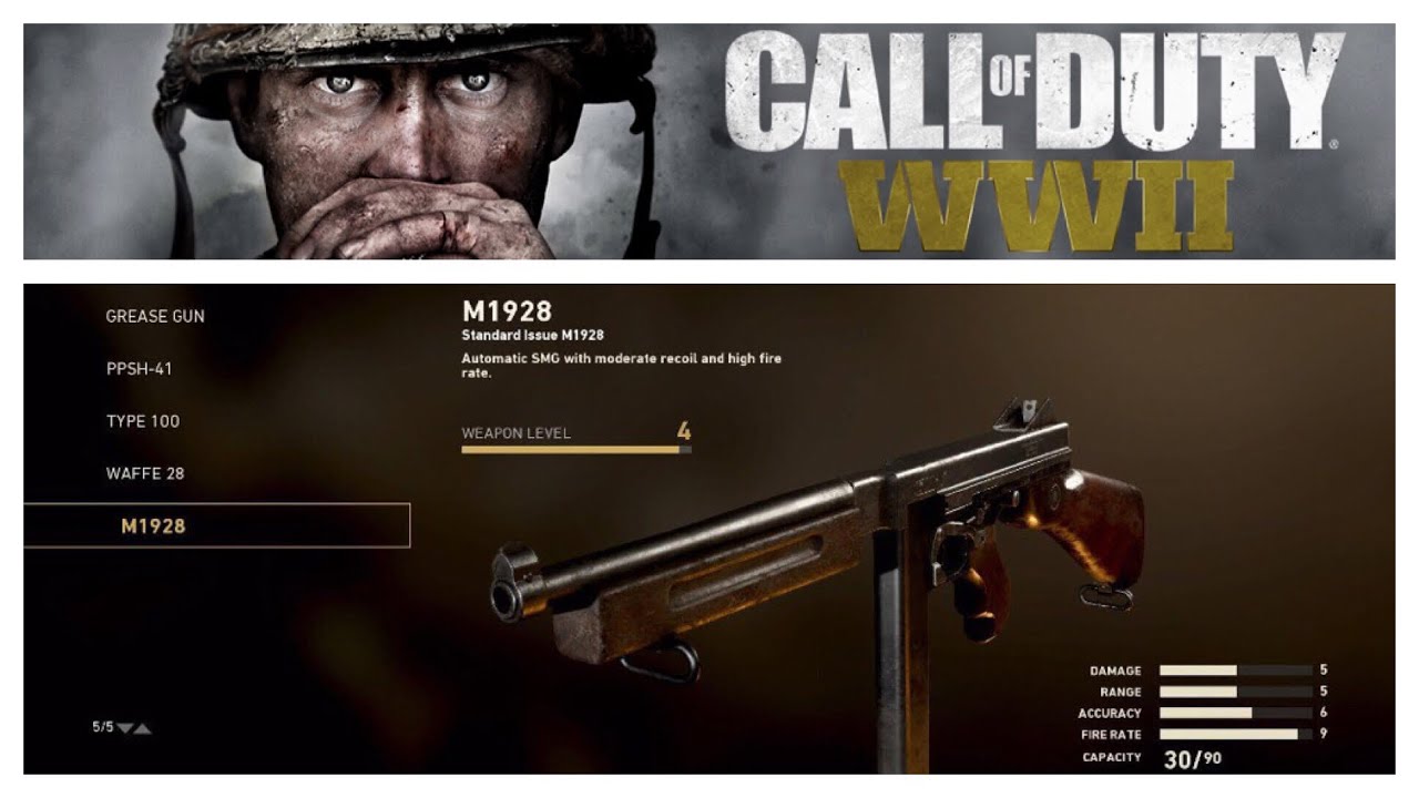 *NEW GUN* CALL OF DUTY WW2 BETA GAMEPLAY | M1928 (THOMPSON) | [PS4 ...