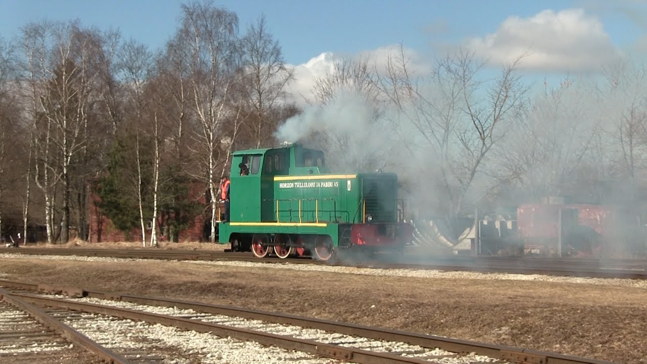 Тепловоз ТГМ23-1676 в Кехра / TGM23-1676 at Kehra - YouTube