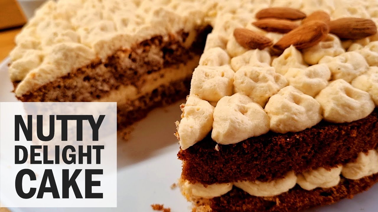 How to Make Sponge Cake With Nuts | Amazing Nut and Caramel Sponge Cake ...
