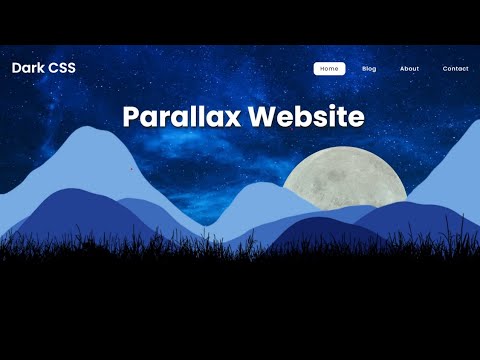 Parallax Scrolling Website using Html CSS JavaScript - YouTube