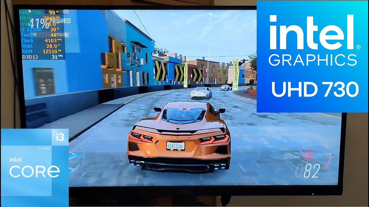 Intel UHD Graphics 730 Forza Horizon 5 - YouTube
