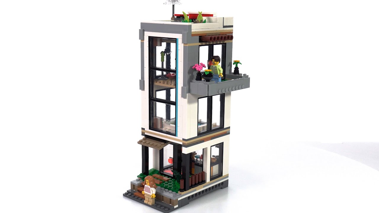 LEGO Creator 3-in-1 Modern House 31153 Alt model review! Three-story ...