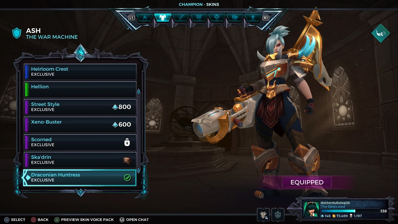 Paladins Draconian huntress skin gameplay - YouTube
