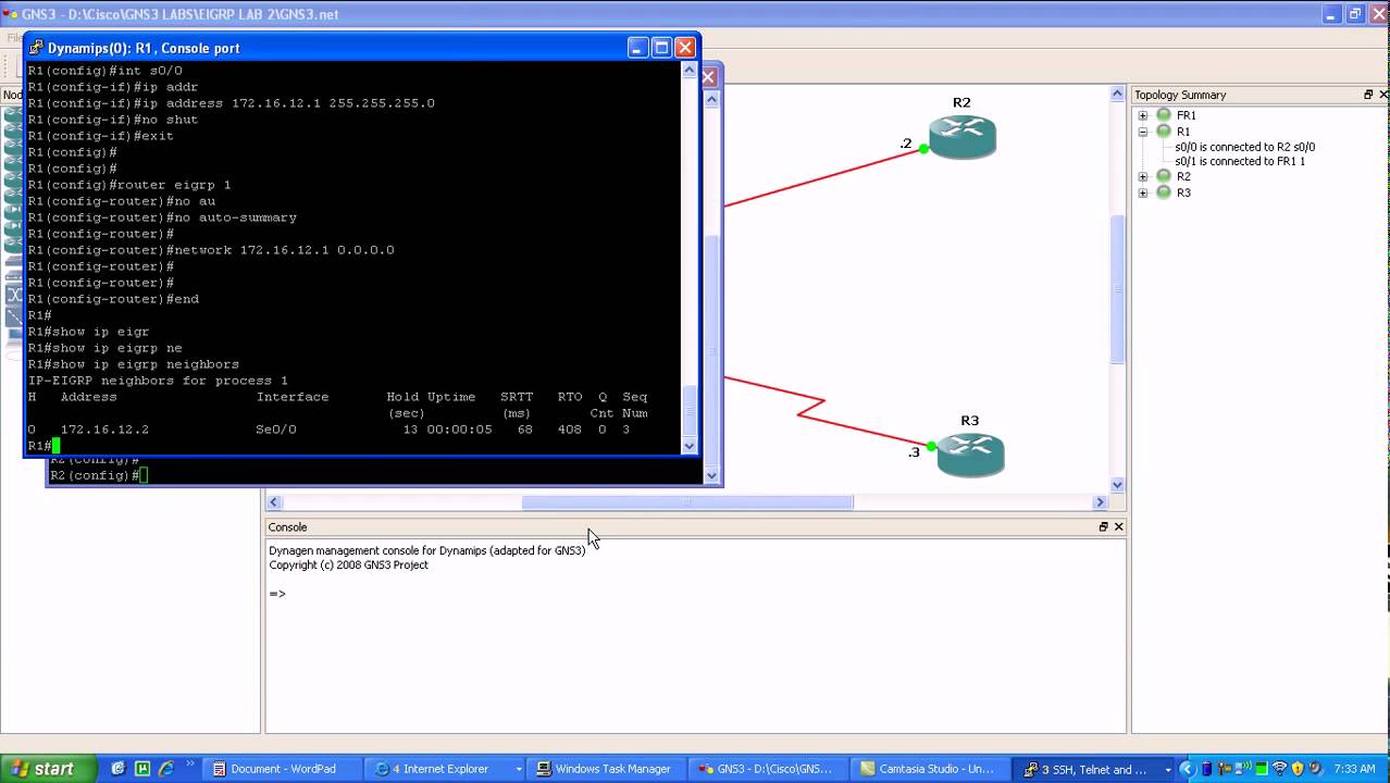 EIGRP LAB 2 PART 1 Trailer - YouTube