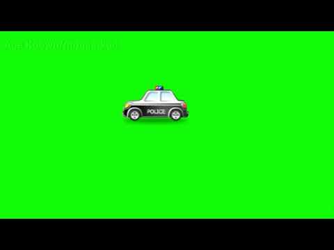 [Green Screen]Police Car Sliding Left + Additional Police Cars