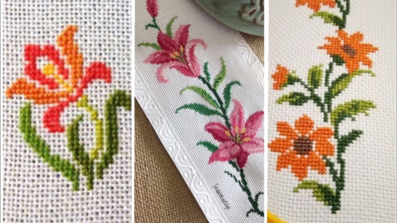 Beautiful Cross Stich patterns for Everything - YouTube
