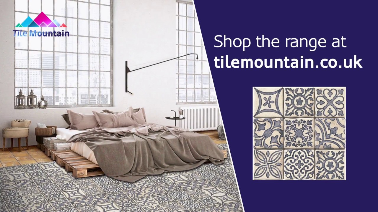 Quick Look: Duomo Monza Blue Floor Tile (440305) - Tile Mountain - YouTube