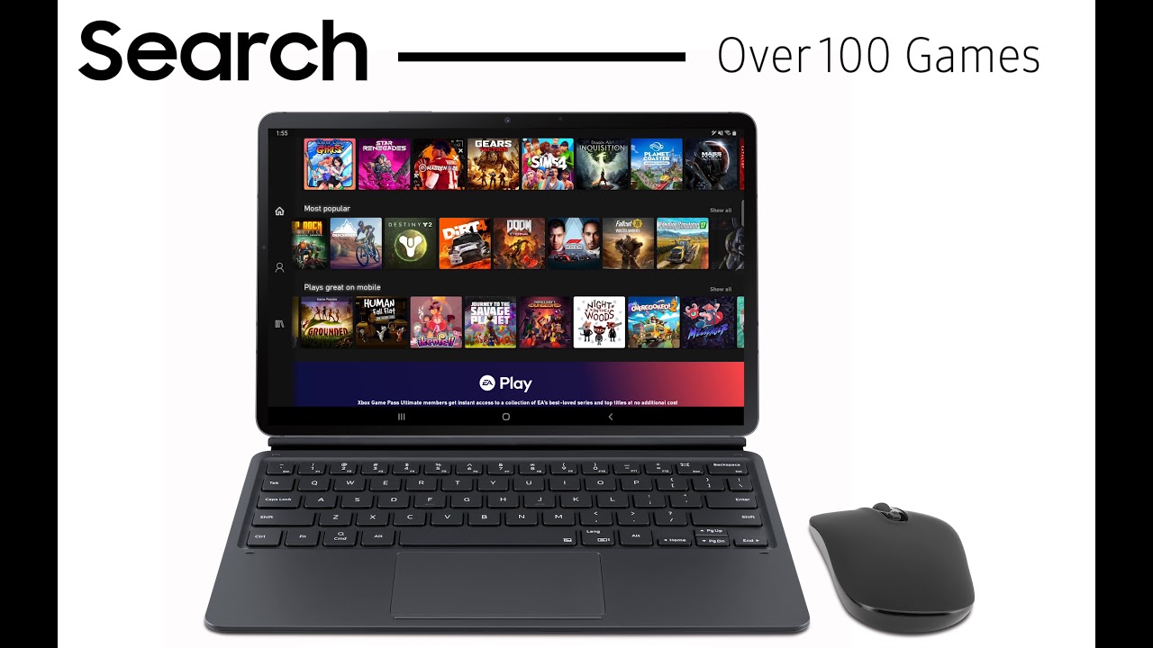 Galaxy Tab S7 Xbox Game Pass Features Demo - YouTube