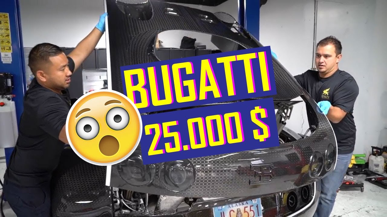 BUGATTI Veyron $21K Oil Change Reaction 😮 ردة فعلي على تغيير $$ زيت ...