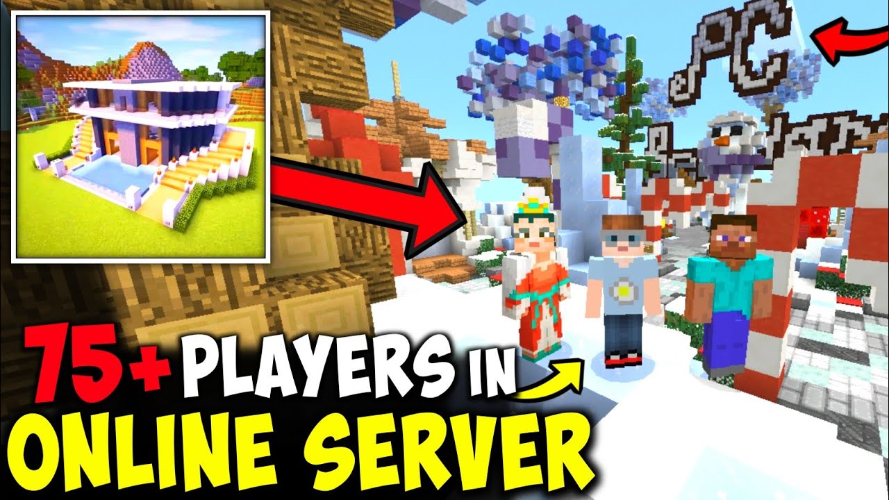 75+ Players in Online Server | Multiplayer Online Craft World Master ...
