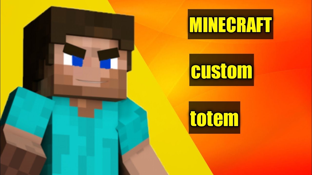 How to make custom totem in minecraft pe - YouTube