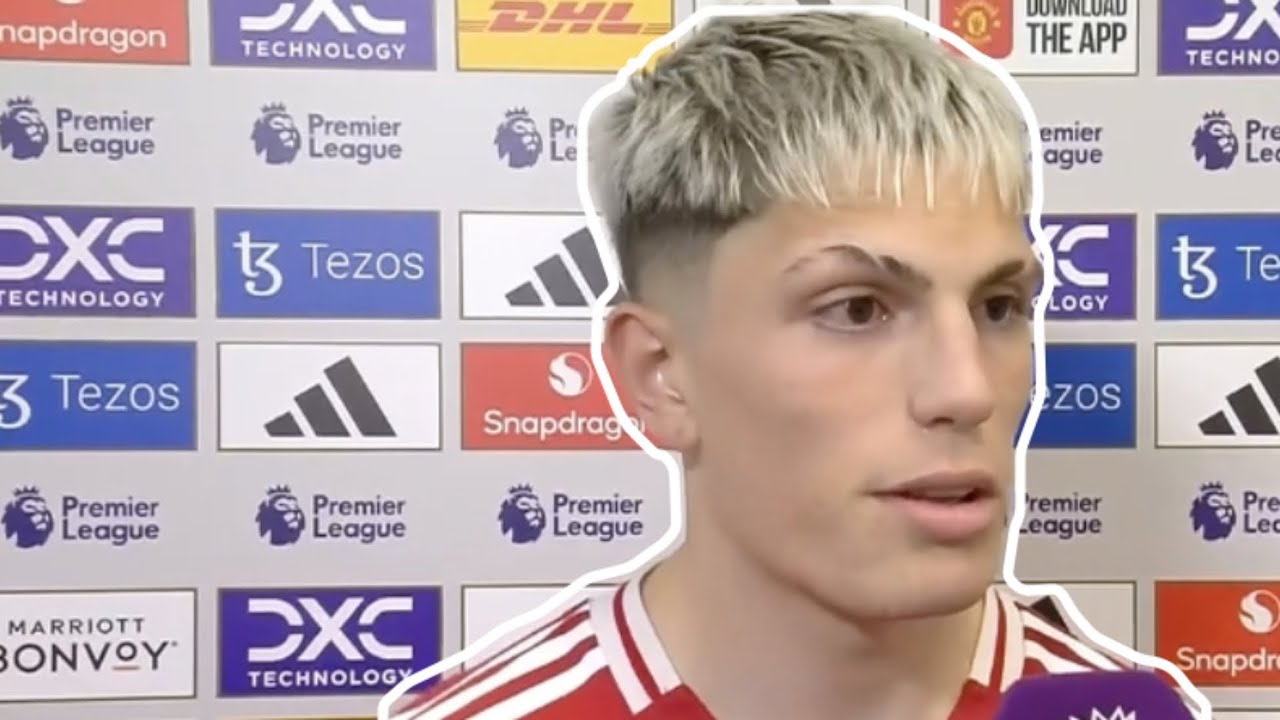 The Players, Manager and Fan ….. | Garnacho Post Match interview ...