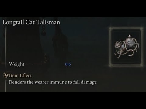 Elden Ring : How to Get Longtail Cat Talisman || Reduce Fall Damage ...