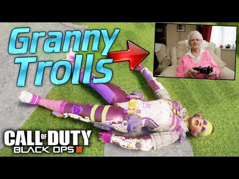 GRANDMA TROLLS PEOPLE ON BO3! - YouTube