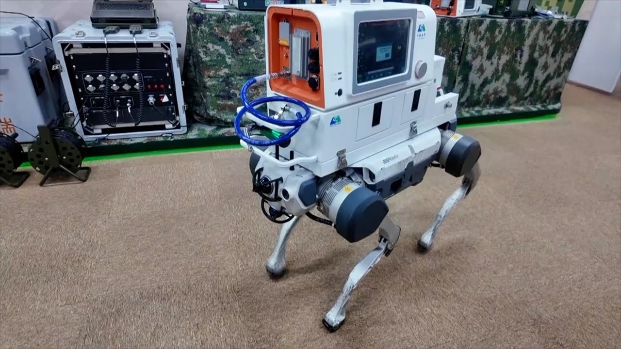 China unveils self-developed first aid robot - YouTube