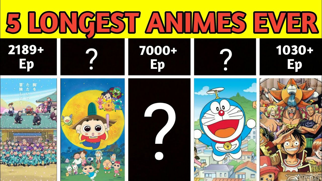 Top 5 Longest Running Animes Ever #anime #animeshorts #shorts - YouTube