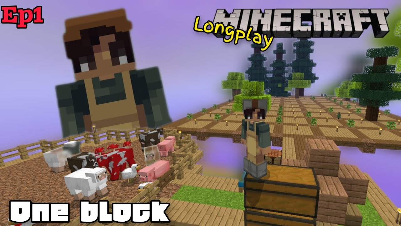 Minecraft one block longplay episode 1 (no commentary) - YouTube