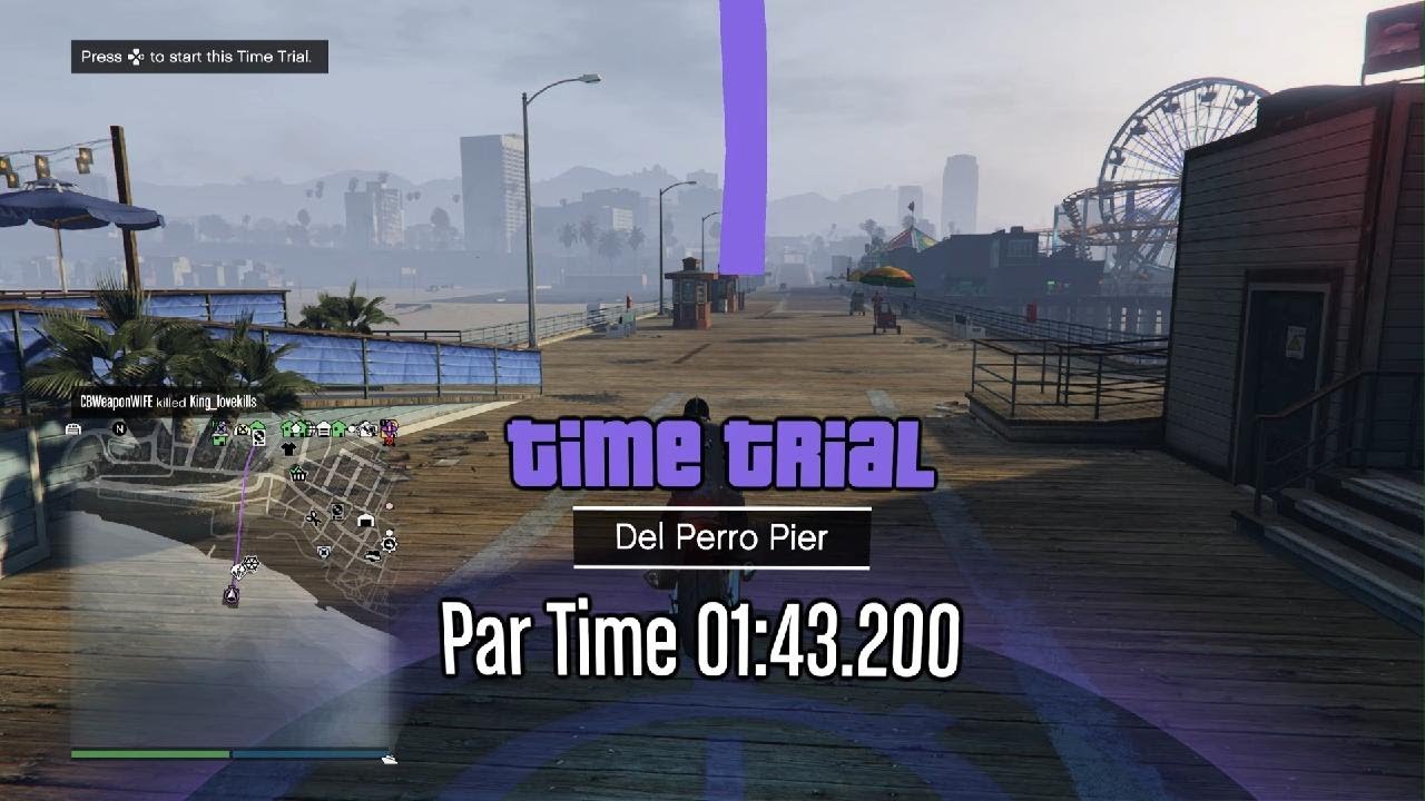 #GTA #GTA5 #GTAV #GTAO Time Trial : Del Perro Pier - YouTube