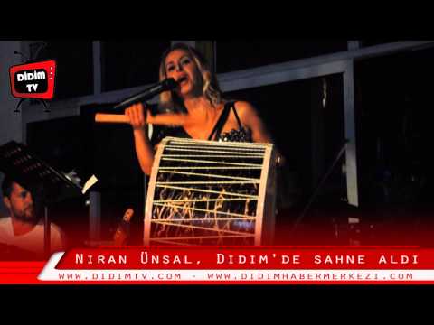 Niran Ünsal Didim'de sahne aldı