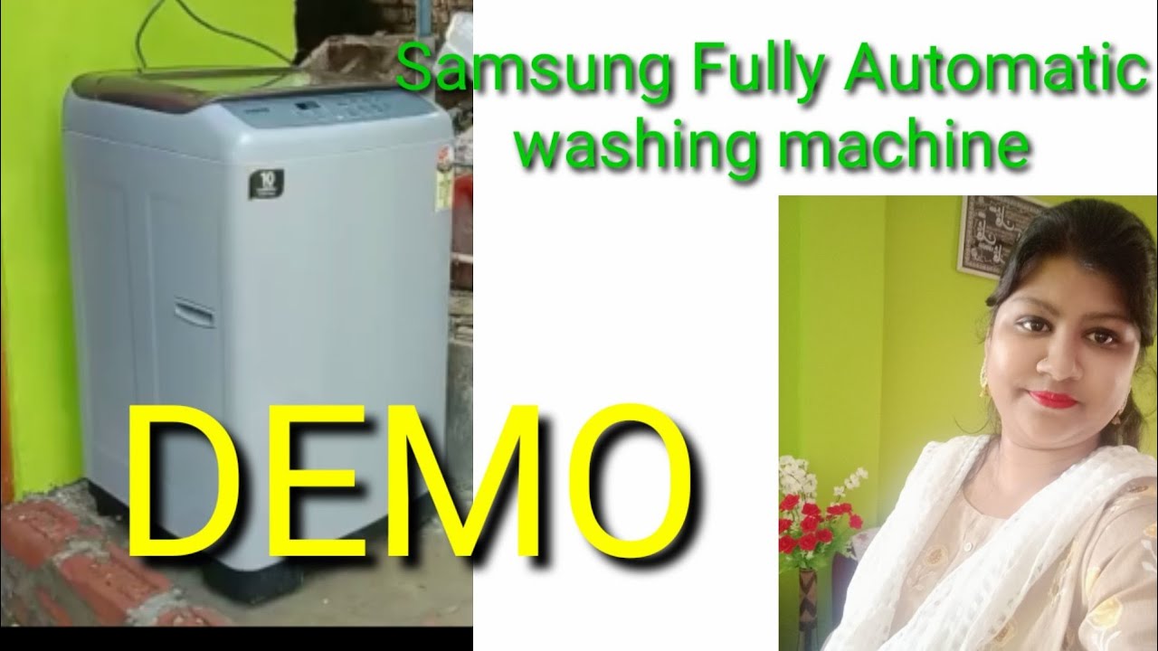 Fully Automatic washing machine#demo video# samsung top load washing ...