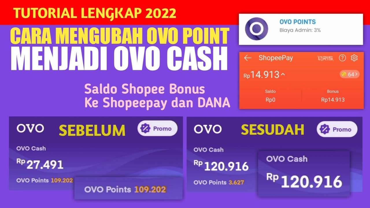Cara Mengubah OVO Point Menjadi OVO cash, Supaya Bisa Tarik Tunai - YouTube