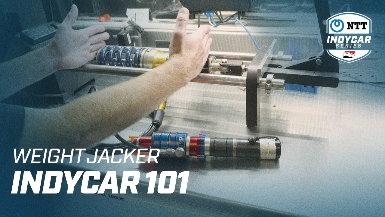 What does the weight jacker do during oval races? | INDYCAR 101 ...