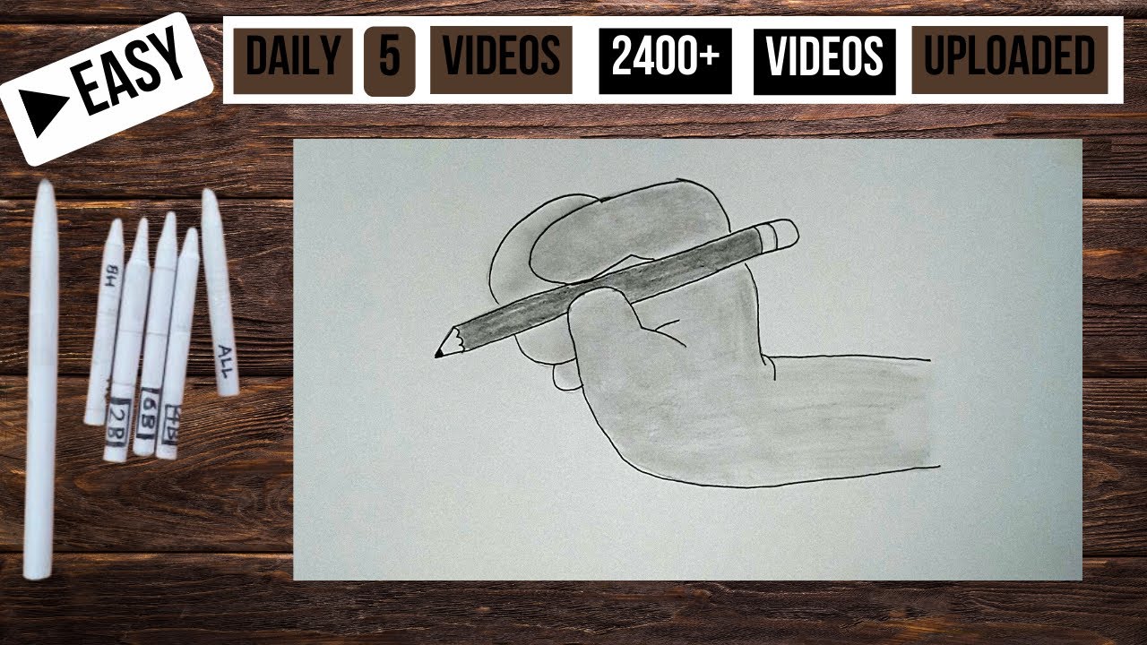 How to draw Hand | Hand pencil sketch | Hand drawing for kids ...