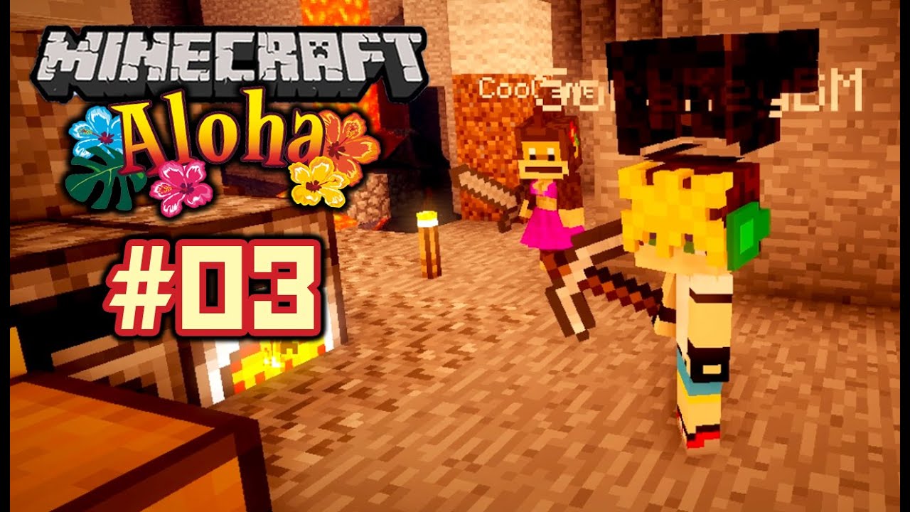 [ Minecraft Aloha ] # 03 : เหล่าเด็กแสนซนแอบมาลงถ้ำ หาสมบัติ - YouTube