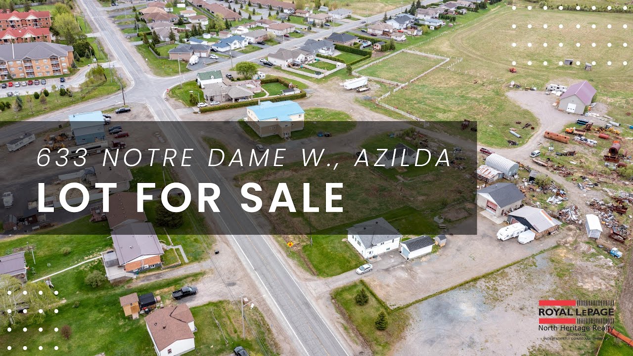 633 Notre Dame W., Azilda - Building Lot For Sale - YouTube