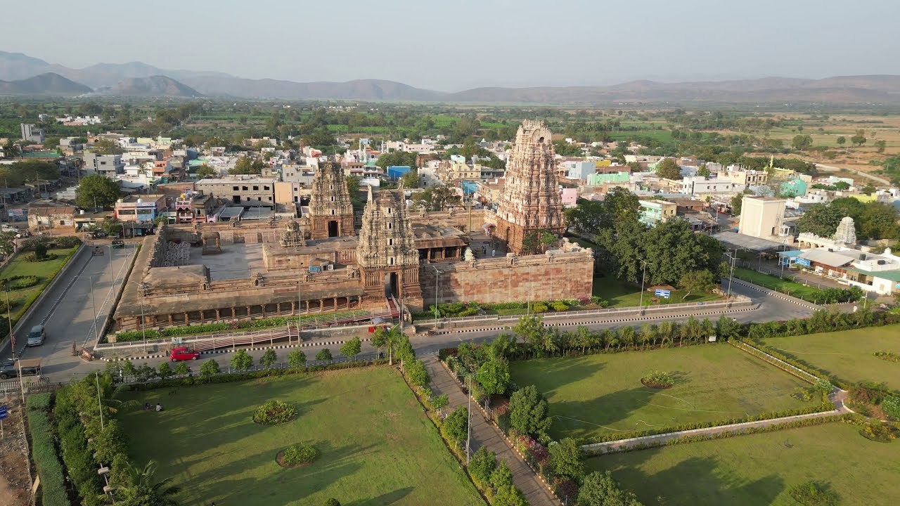 The Aerial view of Kodanda Rama Swamy Temple Vontimitta | Kadapa 4K ...