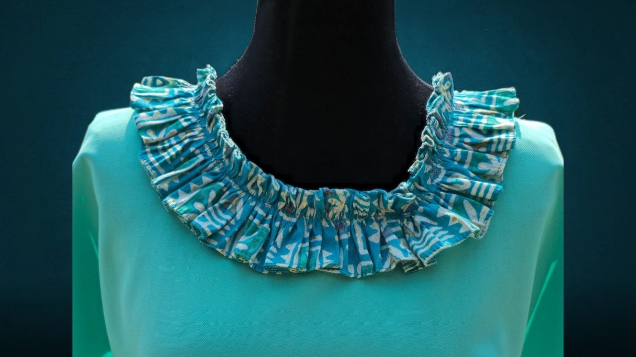 The Best Way to Sew a Bias Neckline with Ruffles ️Sewing Tips for ...