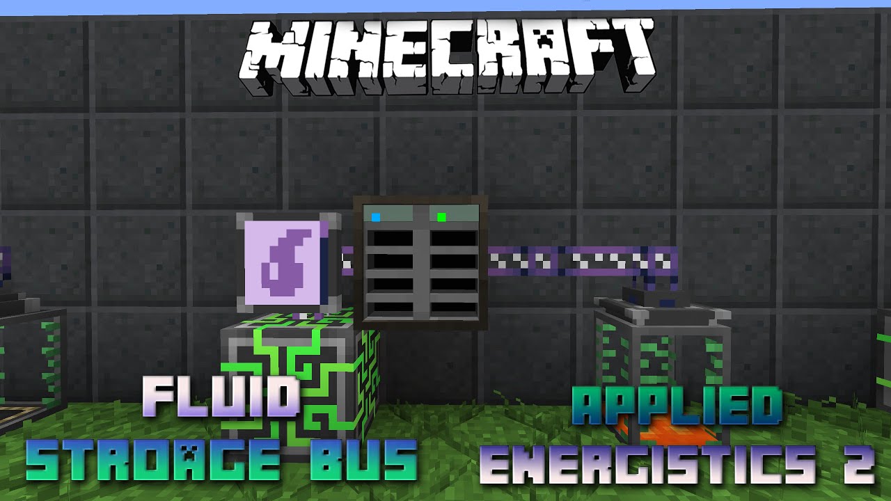 ME Fluid Storage Bus 📀 Minecraft Applied Energistics Tutorial 1.16.5 📀 ...