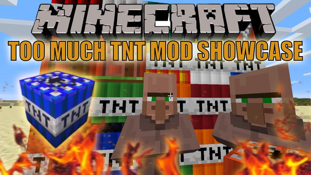 Minecraft: TOO MUCH TNT MOD SHOWCASE (OVER 35+ TYPES OF EXPLOSIONS ...
