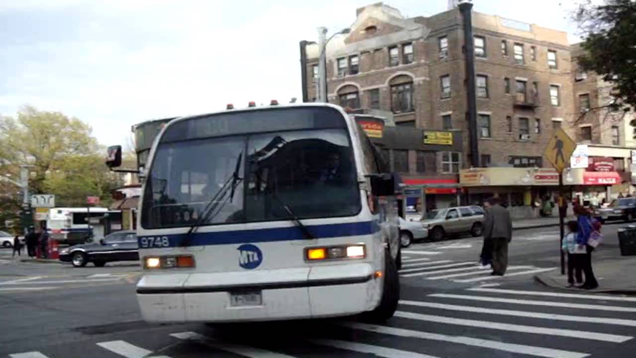 MTA Bus : TMC RTS-06 9748 On The Q10 @ Kew Gardens - YouTube
