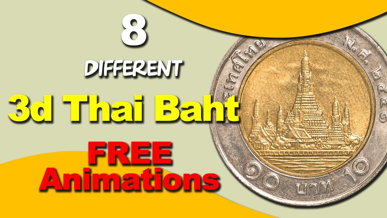 Thai Baht - Coins Animations 1 - full HD - green screen - royalty free ...