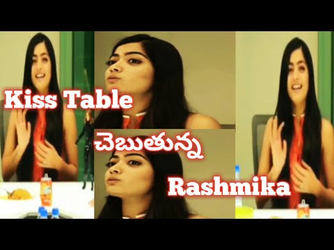 KISS Table By Rashmika Mandanna Hilarious | Kiss Table In Cute Way | Telugu News Mixture