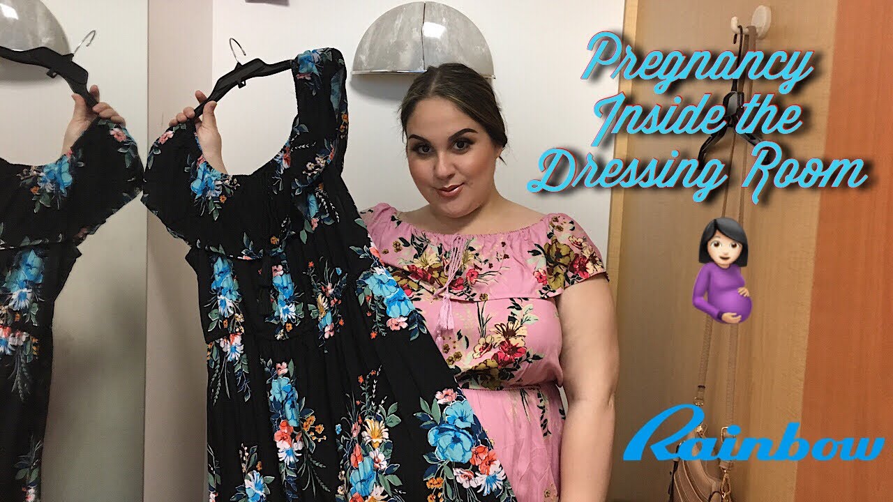 PREGNANCY INSIDE THE DRESSING ROOM!! | RAINBOW - YouTube